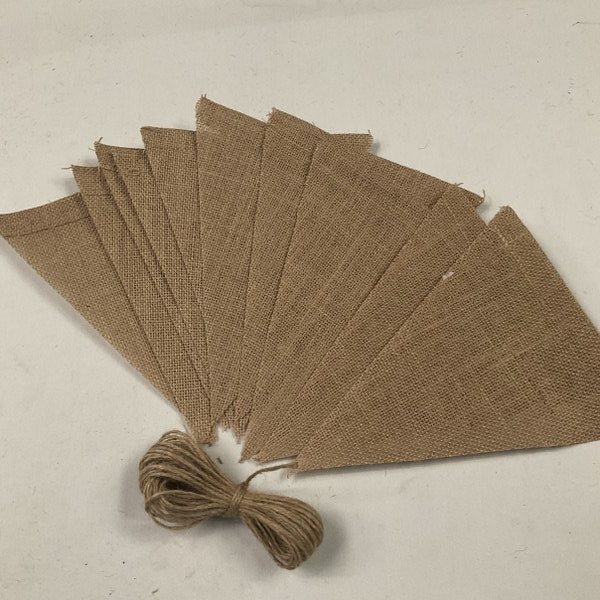 Burlap Pennant Flags - Bunting – Burlapsupply.com